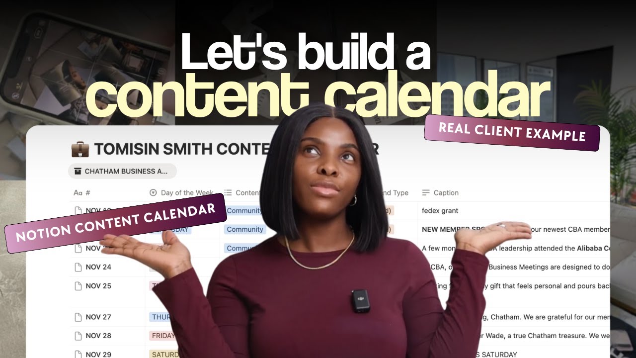 HOW TO CREATE A CONTENT CALENDAR IN NOTION (2026) | Beginner Friendly