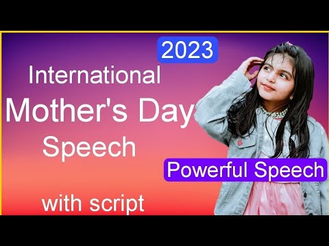 Speech on Mothers Day in English|Mothers Day speech 2023 |Short Speech on Mothers Day | July 14