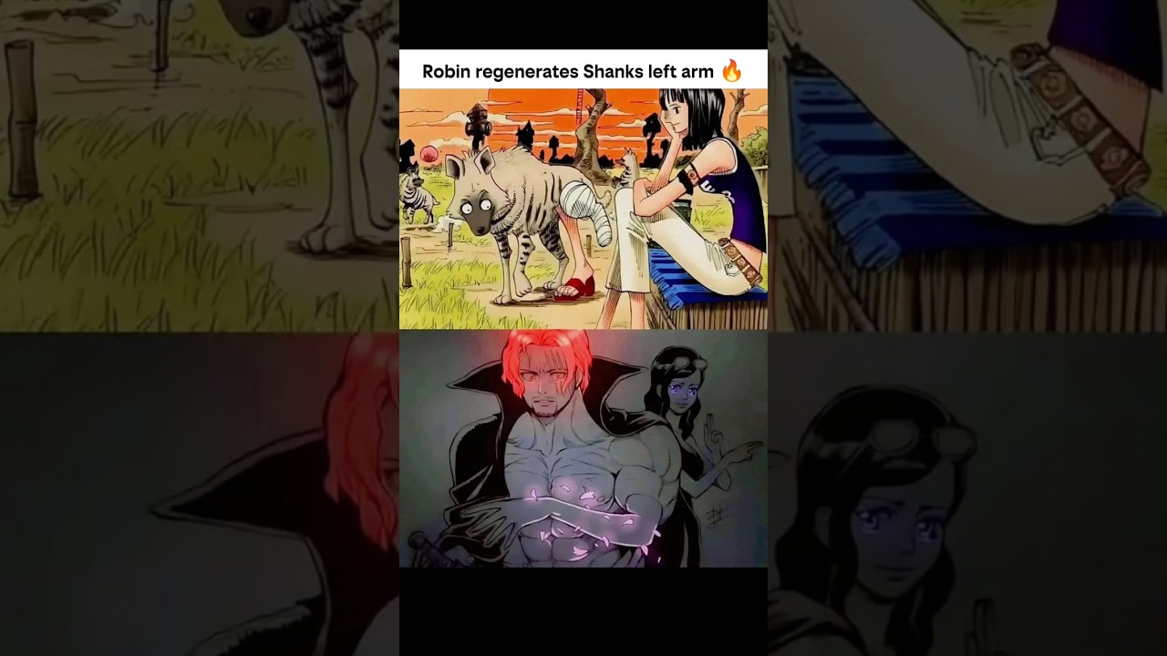 Robin regenerates Shanks left arm 🔥#onepiece #anime #memes