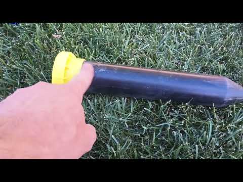 Victor mole & gopher sonic repeller installed in the ground