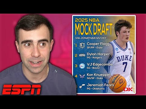 Reacting to ESPN's Final 2025 NBA Mock Draft