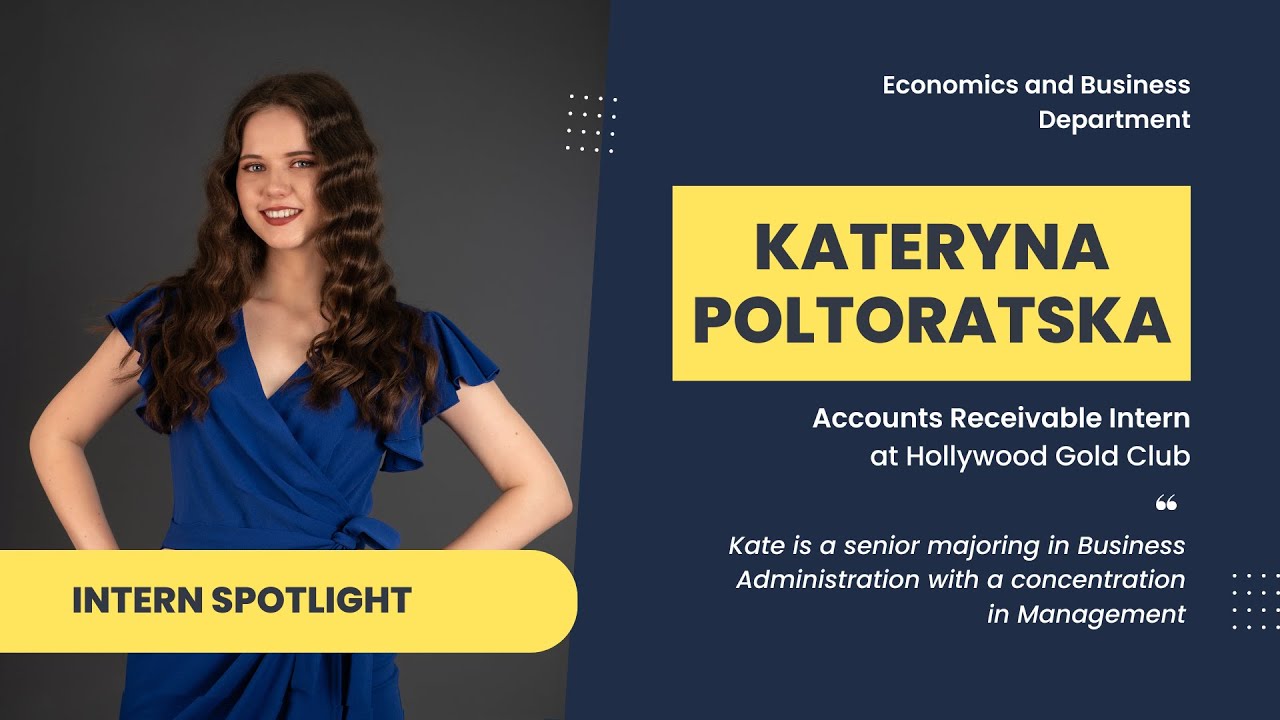 Intern Spotlight - Kate Poltoratska