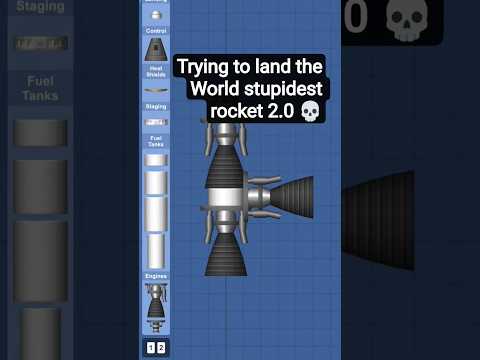 trying to land the worlds stupidest rocket 2.0π #sfs #spaceflightsimulator