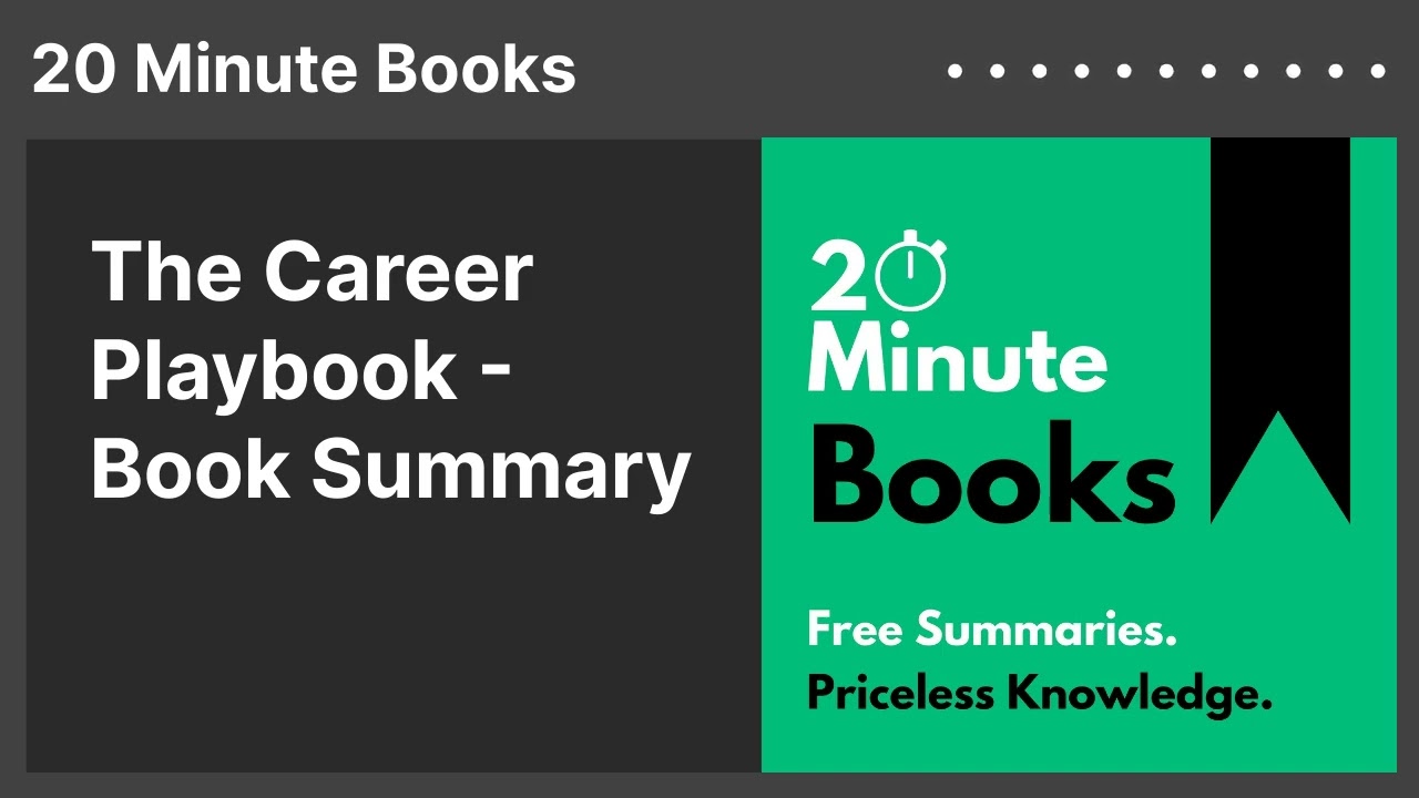The Career Playbook - Book Summary