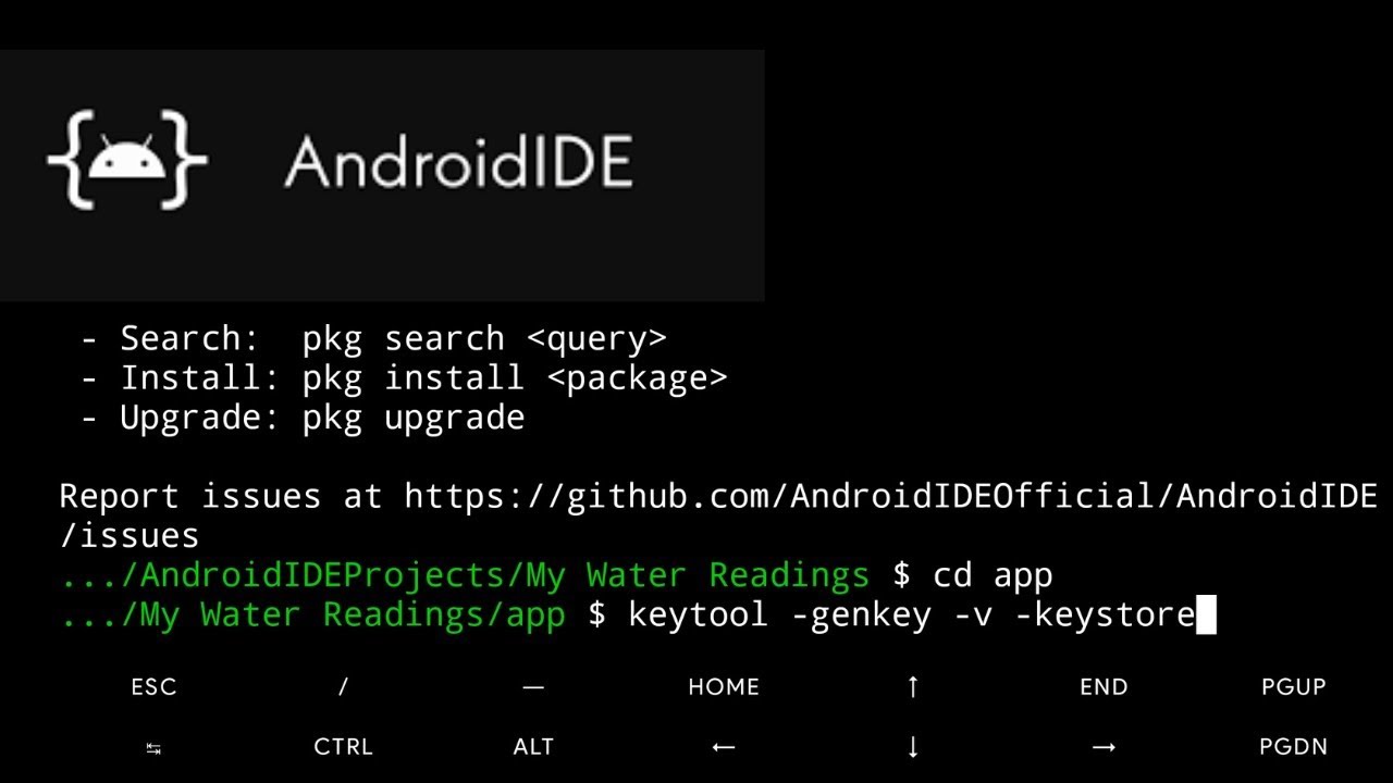 How to sign apk in androidide using keytool #androidide #coding #app_signing