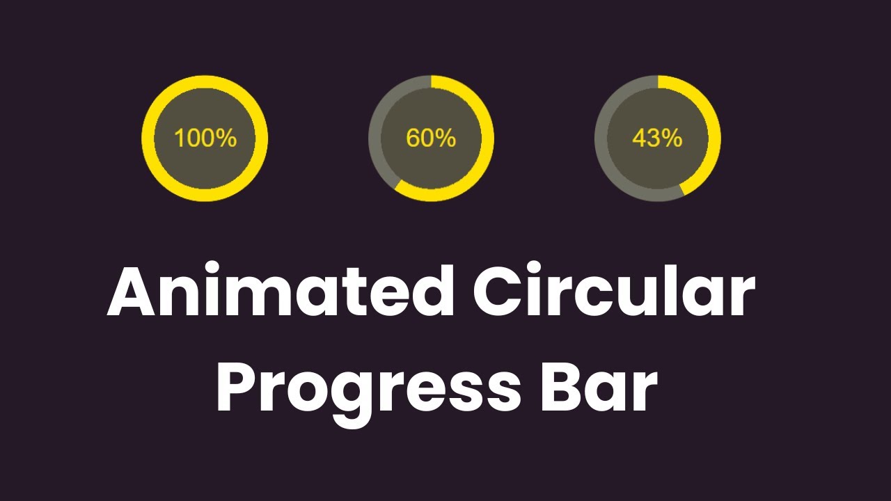 Create Animated Circular Progress Bar using HTML & CSS | Progress Bar in CSS | SVG Pattern