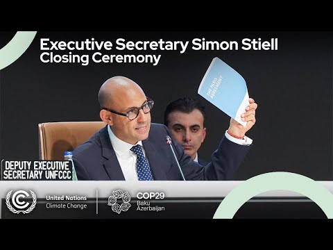 Executive Secretary Simon Stiell Gives His Closing Speech For Plenary | #COP29 | UN Climate Change