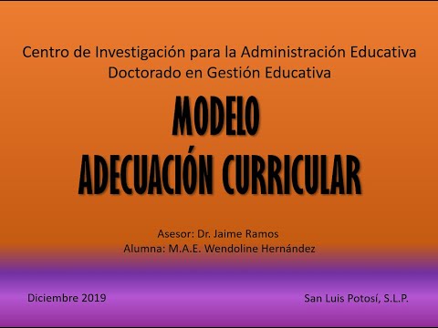 Modelo de Adecuación Curricular