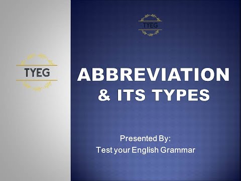 Abbreviations