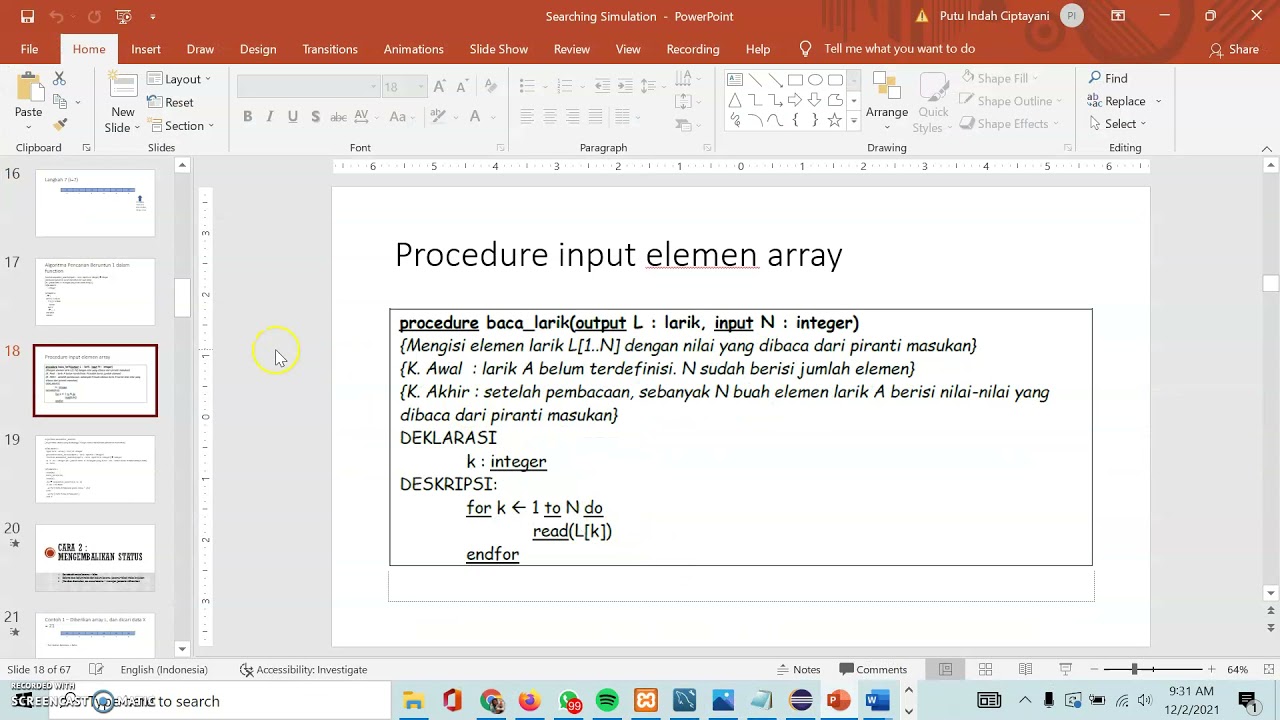 Sequential Search dalam Bahasa Java