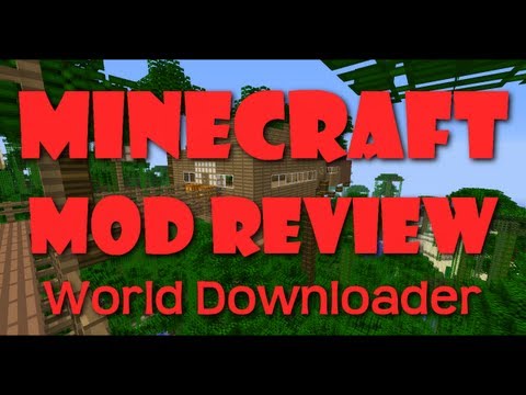 Minecraft Mod Review (World Downloader) Save the World Map of any Server