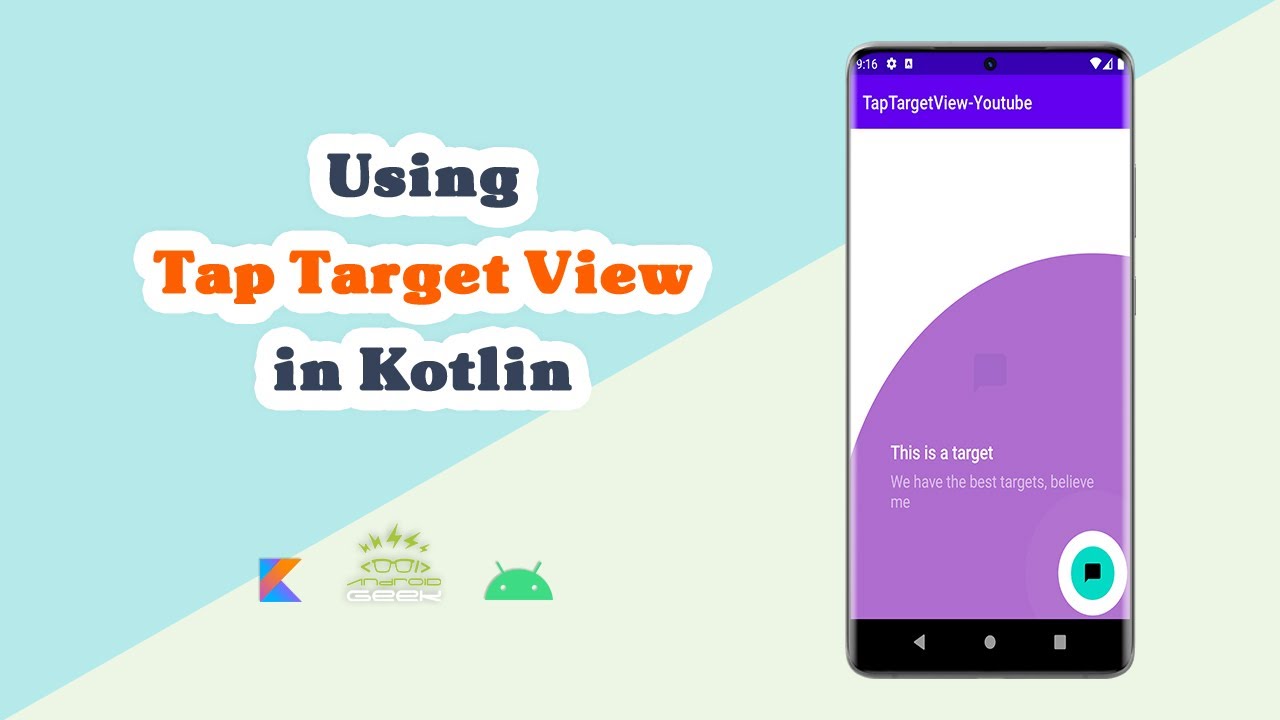 How to use Tap Target View in Kotlin
