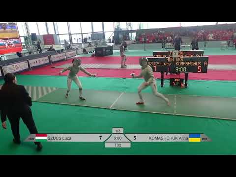 Euro Champs 2025 SWS - L32 - Luca Szucs HUN v Alina Komashchuk UKR