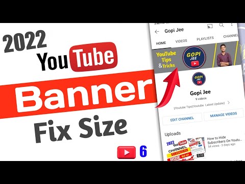 YouTube Banner Kaise Banaye 2022 || YouTube banner fix size 2022
