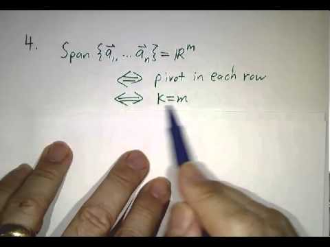What does the rank of a matrix tell us?