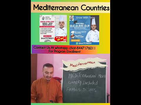 What is Mediterranean Cuisine | Continental Cuisine | Mediterranean Menu | Mediterranean food