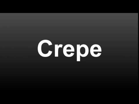 How To Pronounce Crepe In English (American) | How To Say Crepe