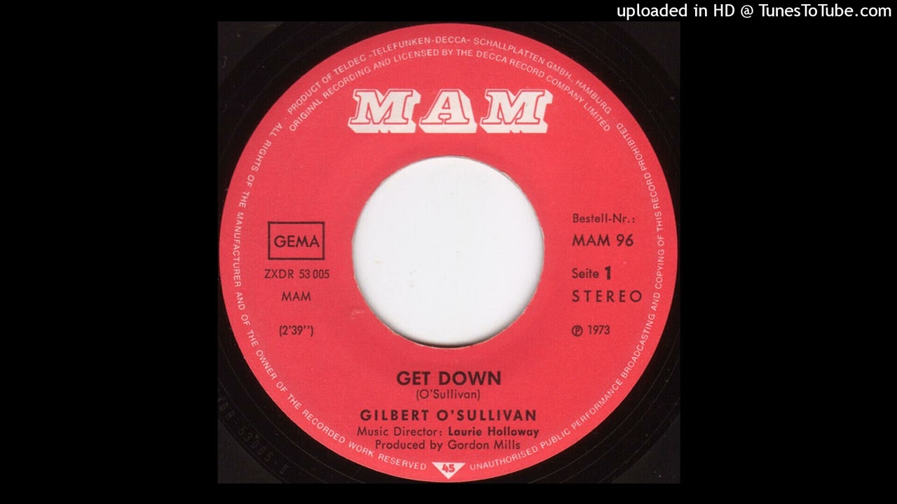 Gilbert O' Sullivan - Get Down (Extended 1973)