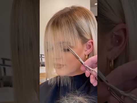 Frenchie Fringe Bangs Short Bob Hairstyles Tutorial || BobPixie Hairstyles