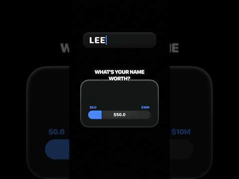 How much is your name worth? #shorts #filter
