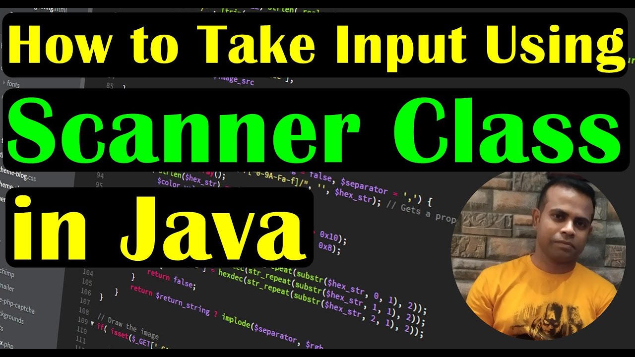 How to take User Input using Scanner Class in Java | Java Scanner Class |  Class#16