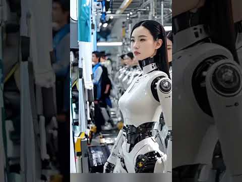 π€β¨ Robot Female Workers β The Future of Smart Labor! #AI #Automation