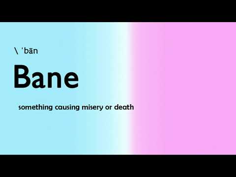 How to Pronounce Bane and Meaning