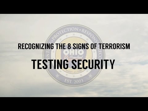 Recognizing the 8 Signs of Terrorism: Testing Security
