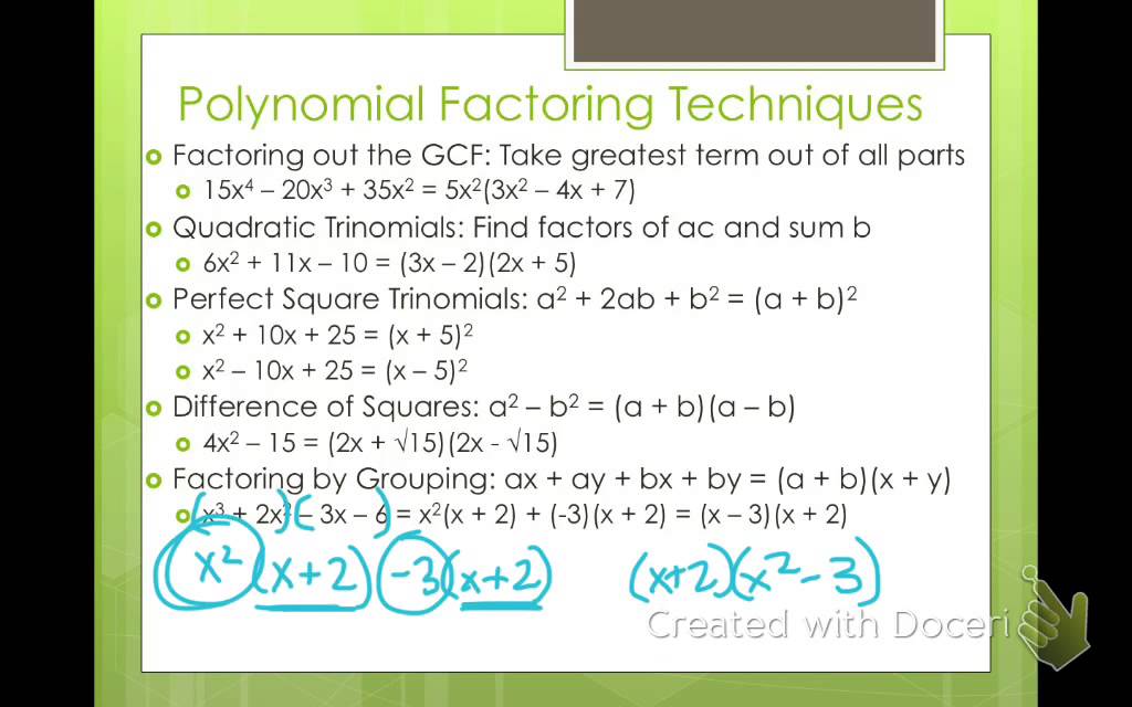 Algebra 2 Solving Polynomial Equations (5-3)