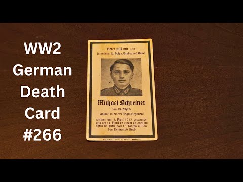 WW2 German Death Card #266