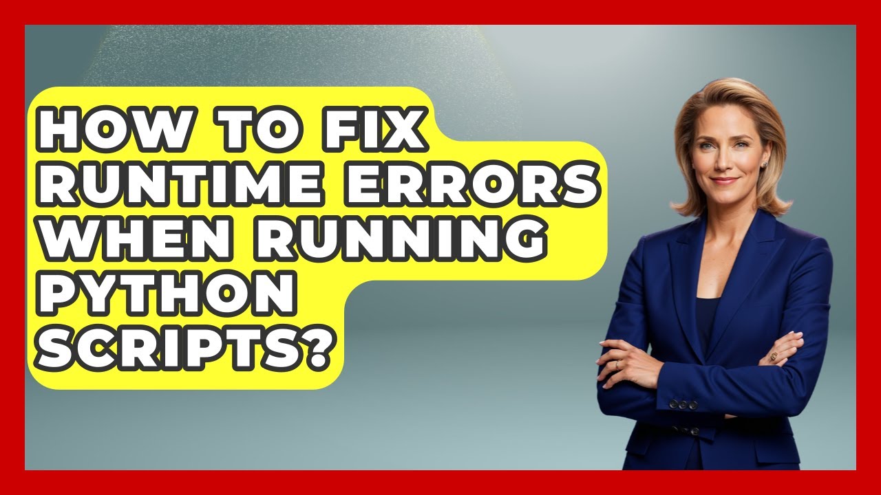 How To Fix Runtime Errors When Running Python Scripts? - Python Code School