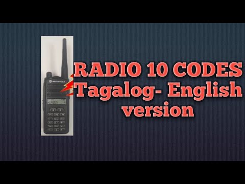 Radio 10 Codes (Tagalog-English) version