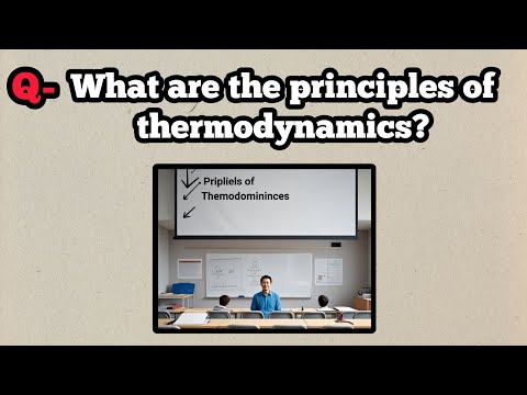 What are the principles of thermodynamics? #physics