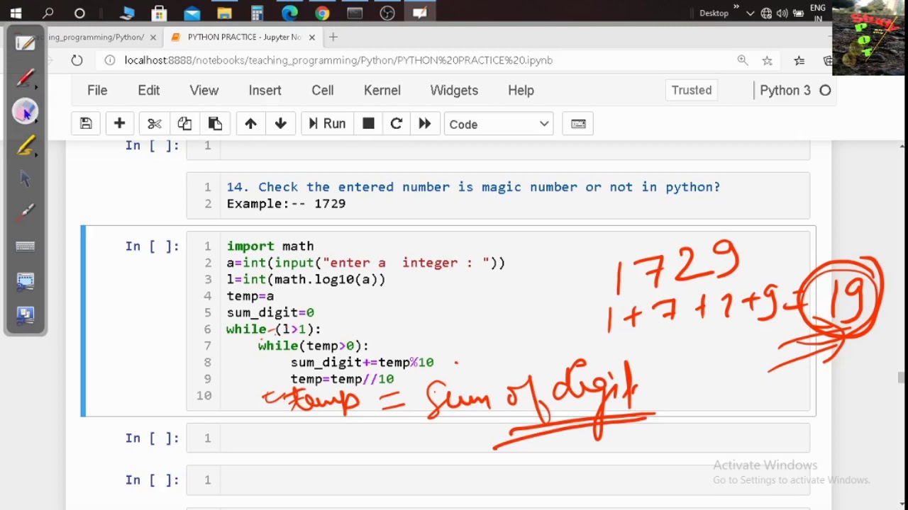 (Python) 14. Check MAGIC NUMBER or not in python