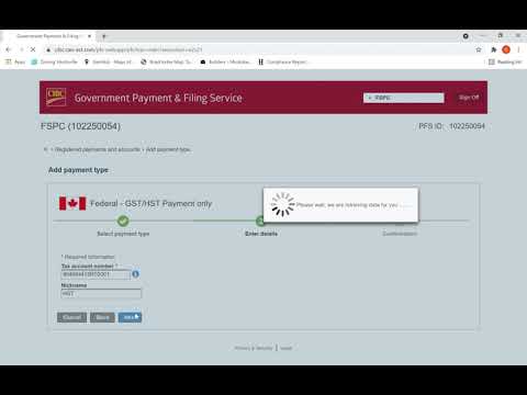 How to pay HST payments to CRA through online banking