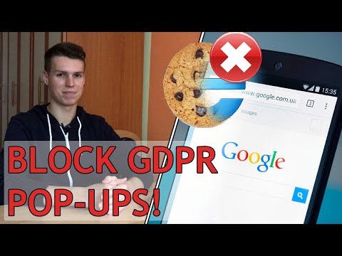 How to BLOCK GDPR Cookie Pop-Ups while WEB BROWSING on Any ANDROID DEVICE!
