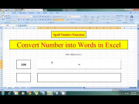 How to Convert Numbers to Words in Excel Formula | Spell Number in Excel 2022