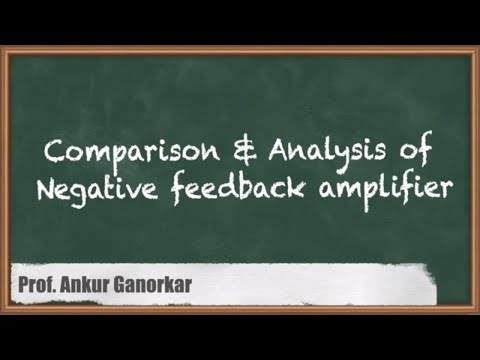 Understanding Negative Feedback Amplifiers: A Comprehensive Comparison and Analysis Video ...