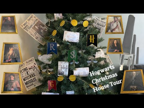 Christmas With The Cernas 2022 Day 18 Hogwarts Christmas House Tour #vlogmas2022