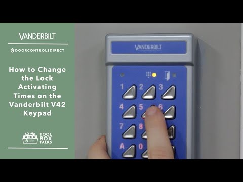 Vanderbilt V42 Keypad: How to Adjust Lock Activating Times | Quick & Easy Guide
