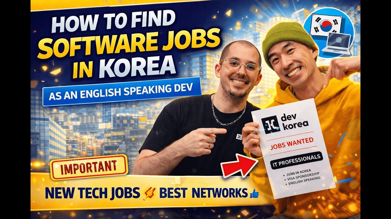 How to Find Dev Jobs in Korea as an English Speaker 👨🏻‍💻🇰🇷 Dev-Korea, Florian Ludot
