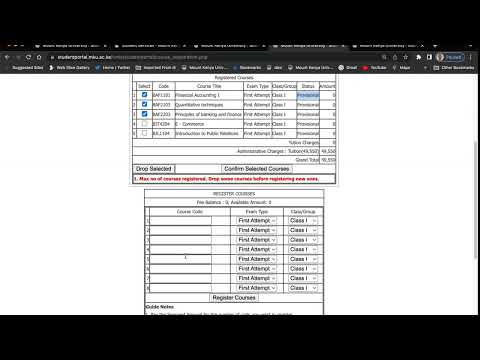 MKU Student Portal Tutorial