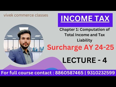 Basics of Income Tax | Surcharge rate | Direct Tax lecture 4| AY 2024-25