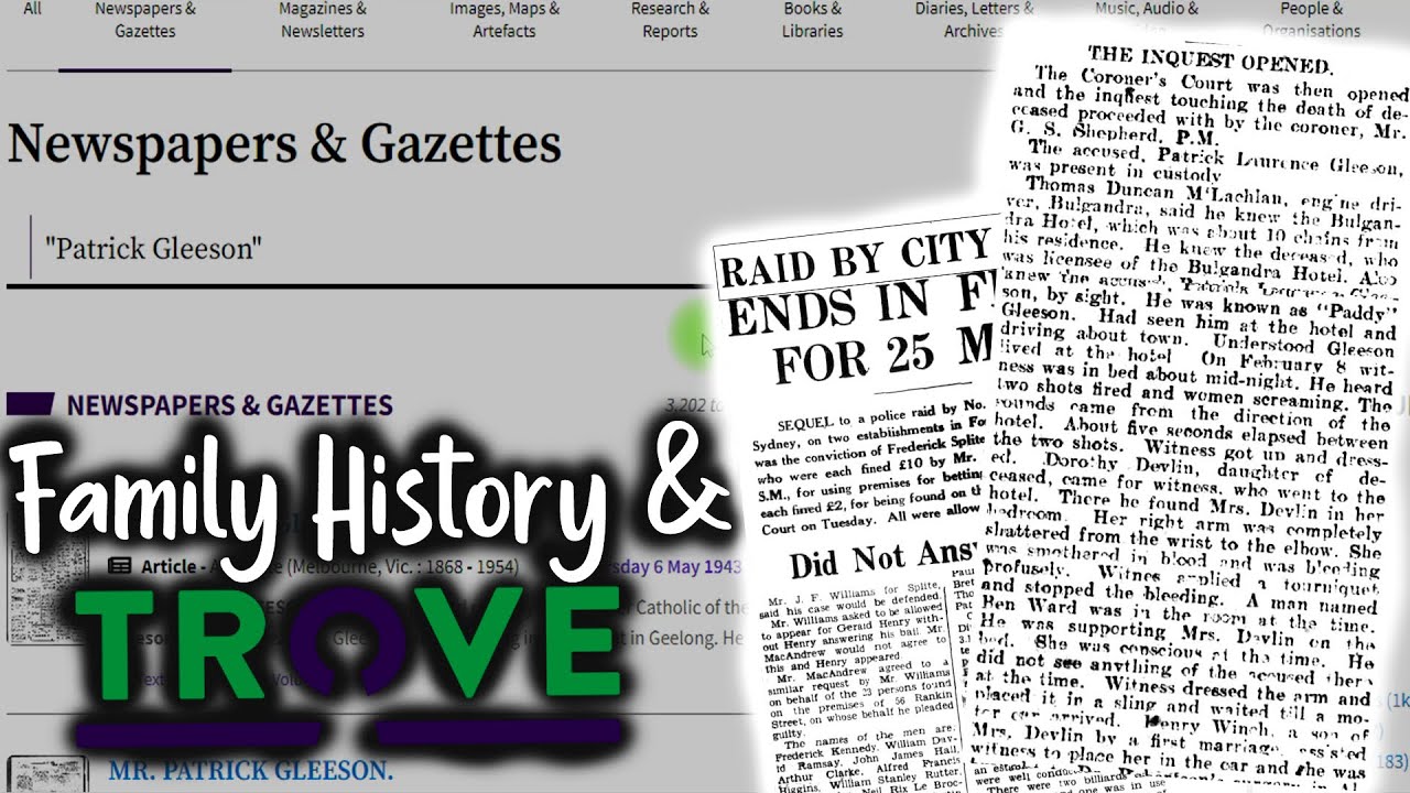 TROVE & FAMILY HISTORY | August 2020