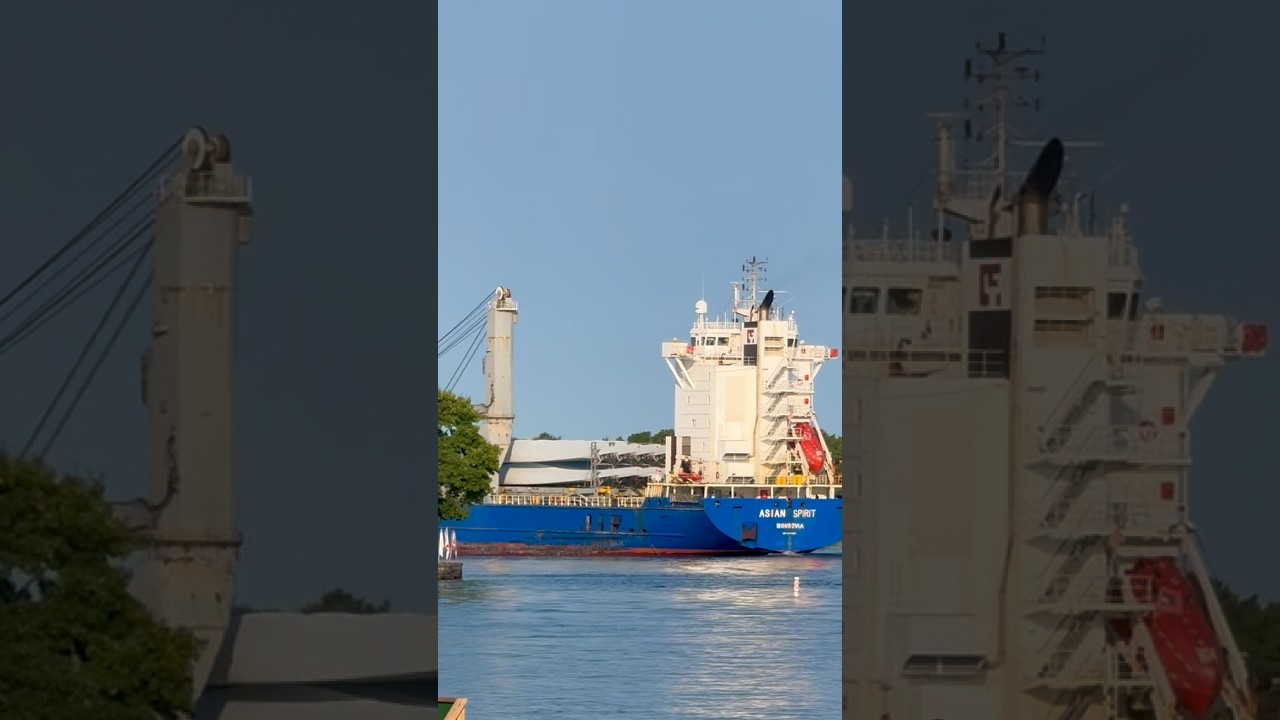 The Asian Spirit navigates the Narrows in Alexandria Bay, NY 8/2/25 #ship #shipping #stlawrenceriver