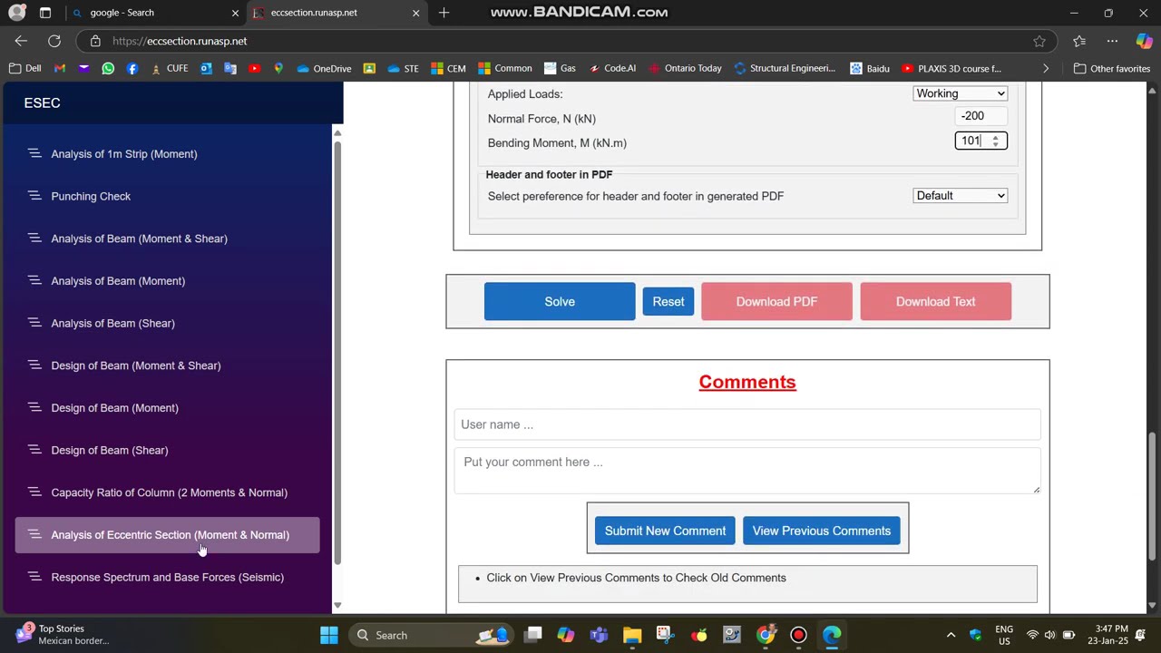 Design RC Eccentric Section with Calculation PDF in just ONE Minute!