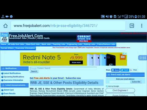 RAILWAY SSE & JE ELIGIBLITY CRITERIA,SYLLABUS AND EXAM NOTIFICATION.