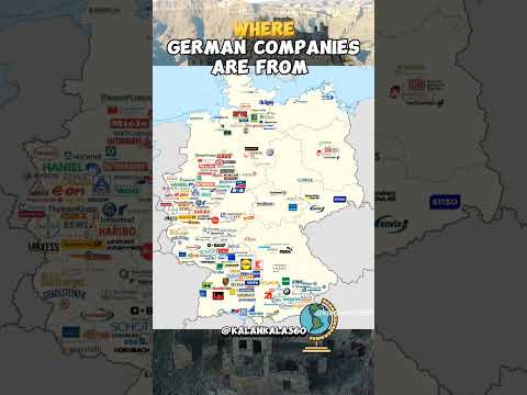 Where German companies are from #geography #mapping #europe #map #germany #deutschland #economy