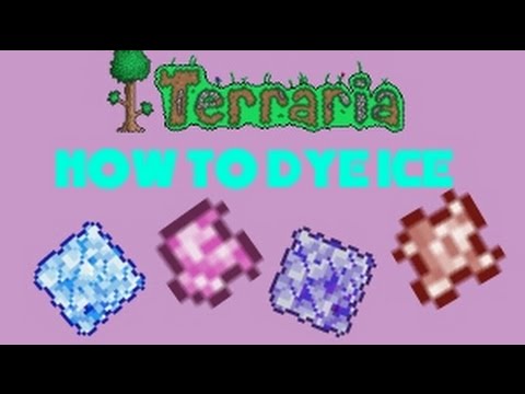 Terraria 1.2 | How to Dye Ice Blocks