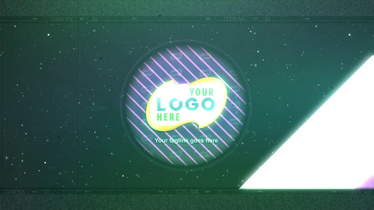 416 v4  - Flat Minimal 2D Logo Animation any colors intro  Music Fest V4